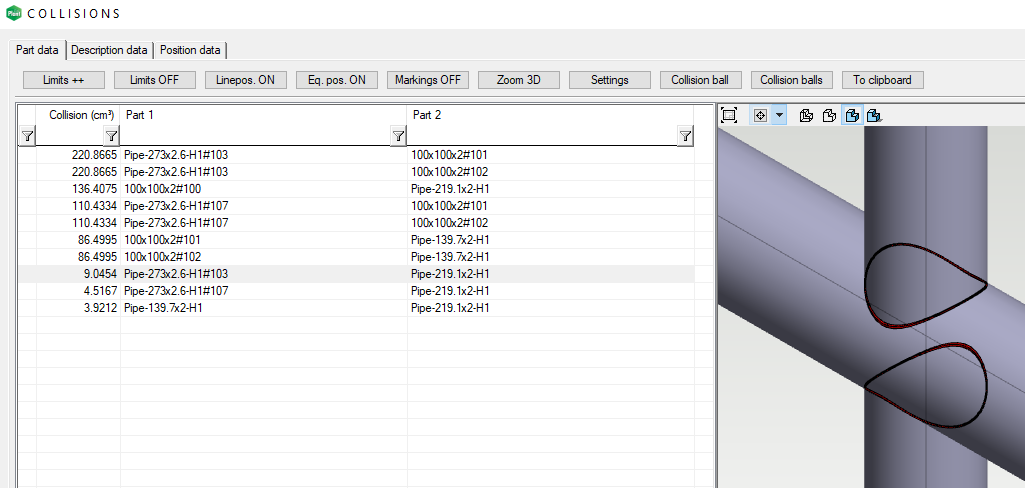 Collision inspection 2020