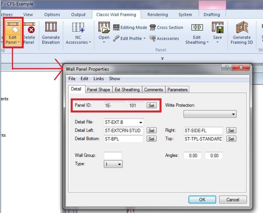 Change Wall Panel Labels