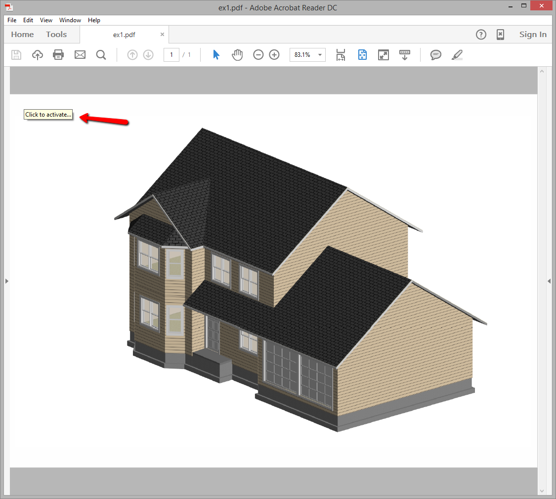 View a 3D PDF Model in Adobe Reader