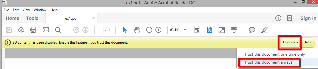View a 3D PDF Model in Adobe Reader