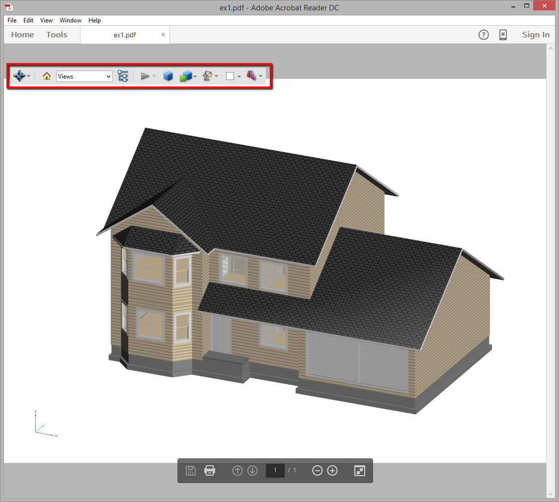 View a 3D PDF Model in Adobe Reader