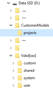 Create a New Storage Folder for Projects