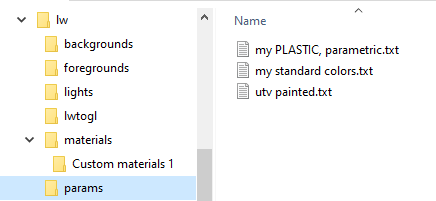 Custom Color Charts and Parametric Rendering Materials