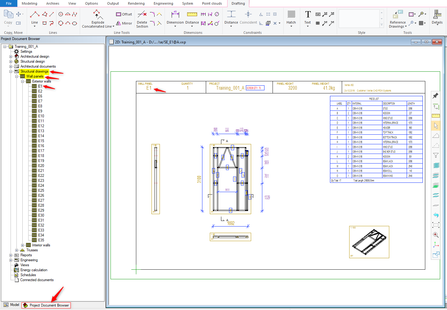9. Create Panel Drawings