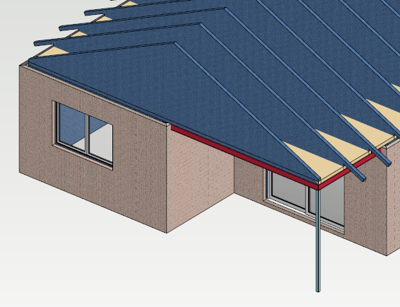 8.5 Top Drop for gable end roof panels