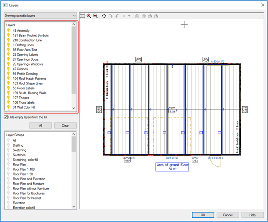 How to turn Layers, ON/OFF in layout Sheet