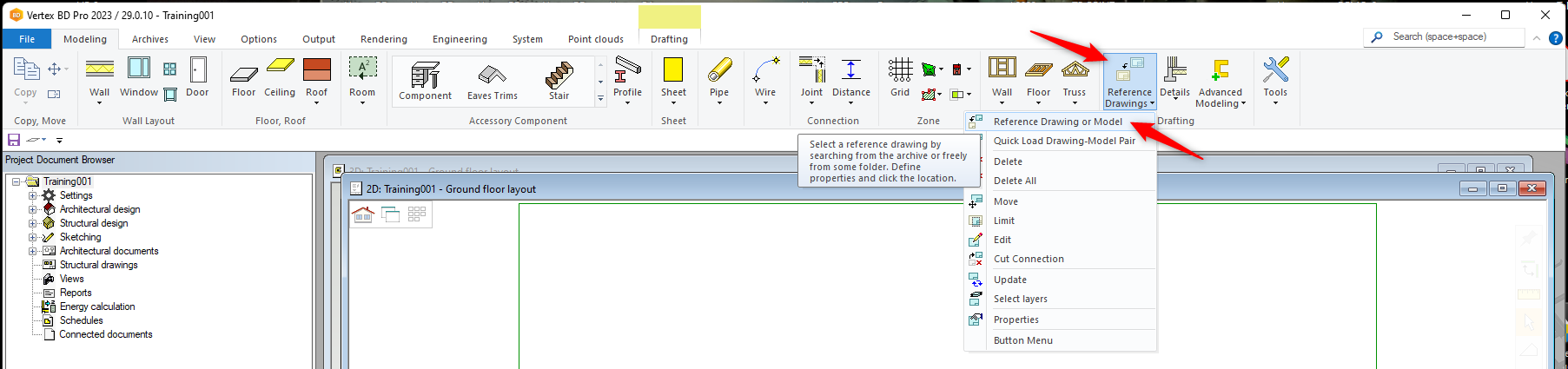 3.1 Importing DWG or DXF as reference drawing