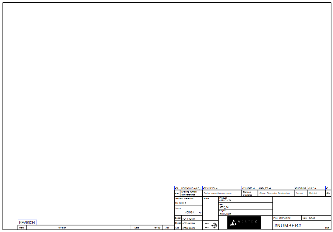 Customize Drawing Template