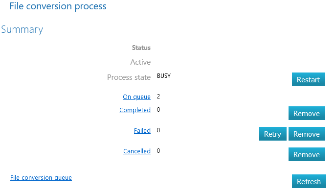 Start file conversions