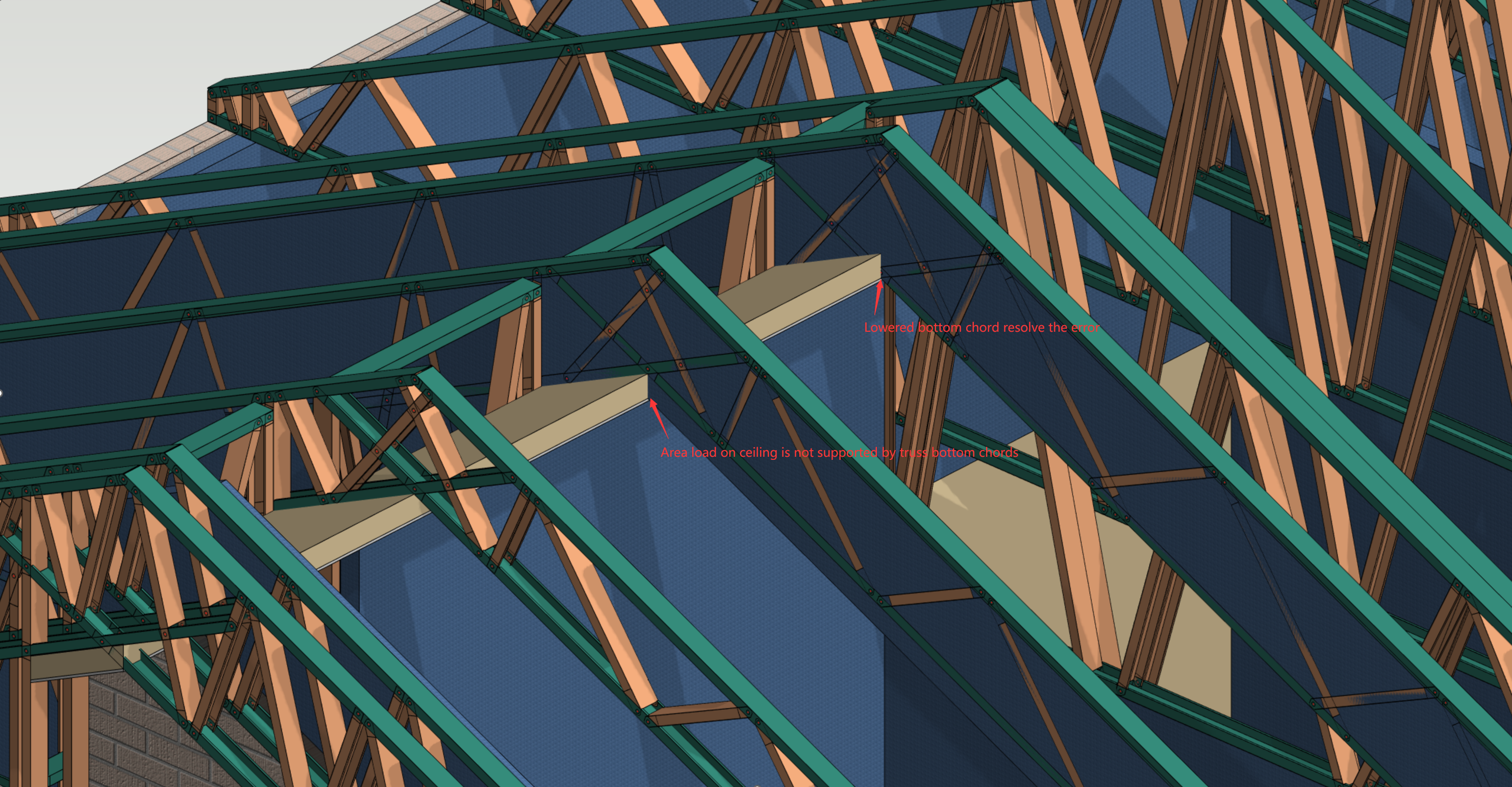 Truss engineering errors and warnings